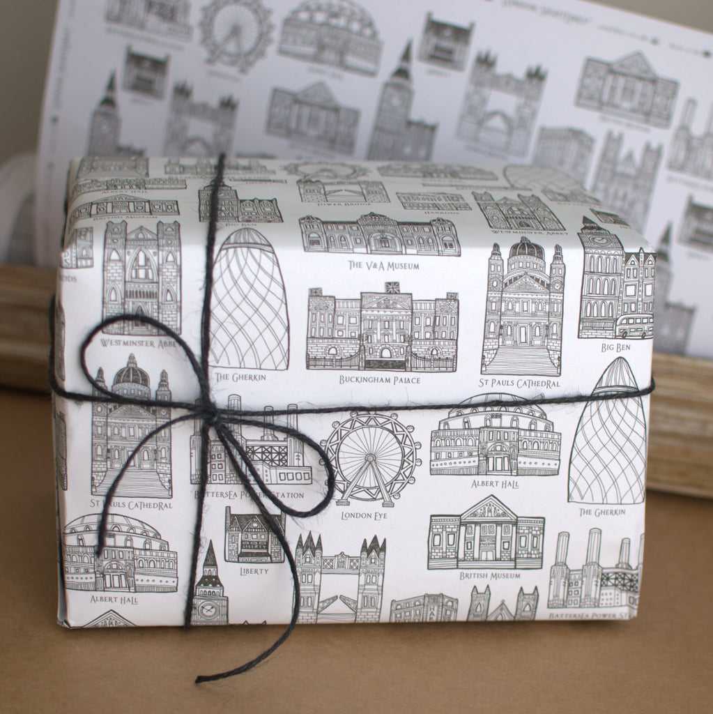 London Sightlines Wrapping Paper - Poster (2 pieces) – Couthie Gifts ...