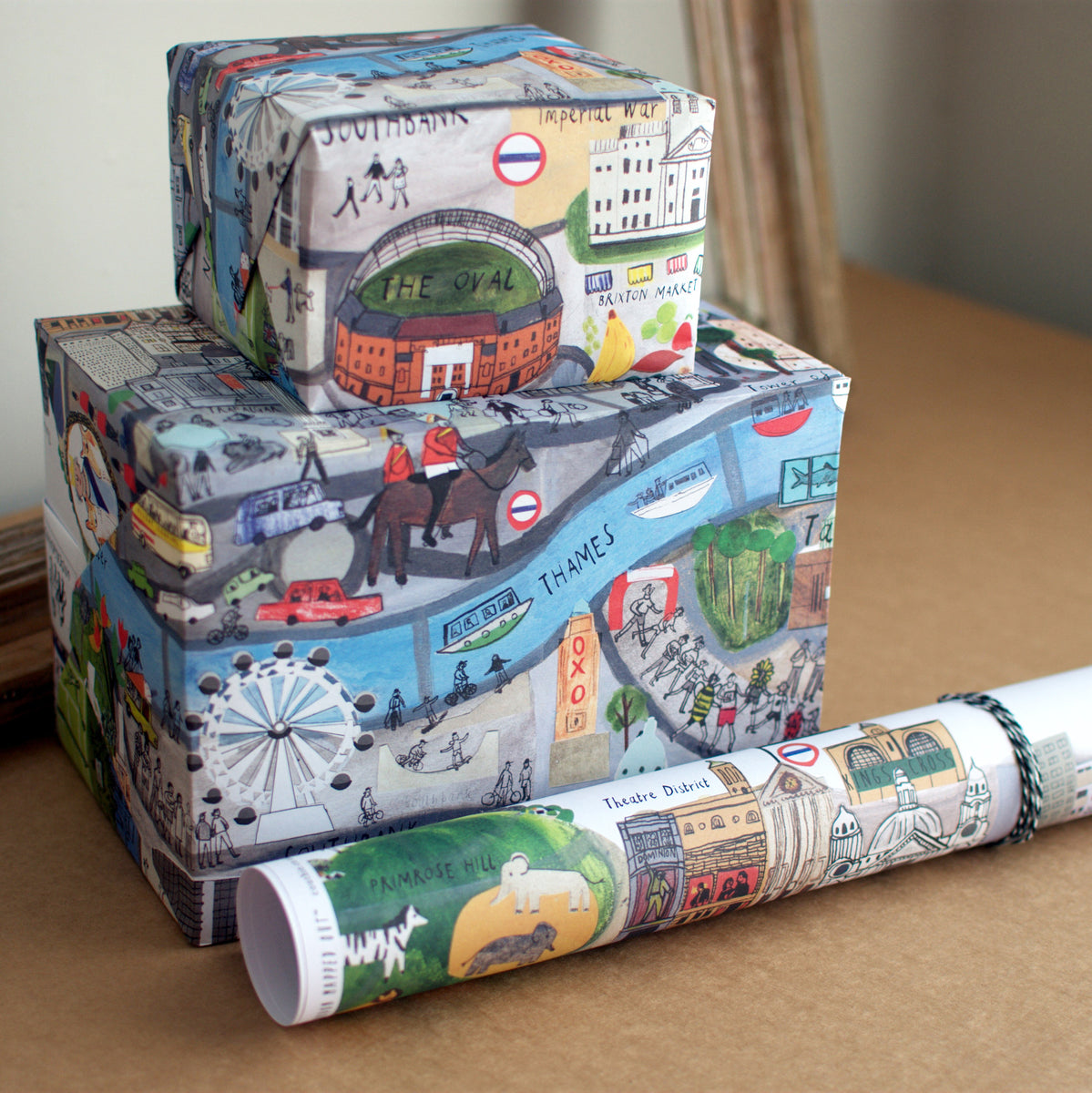 London Mapped Out Wrapping Paper - Poster (2 pieces) – Couthie Gifts ...