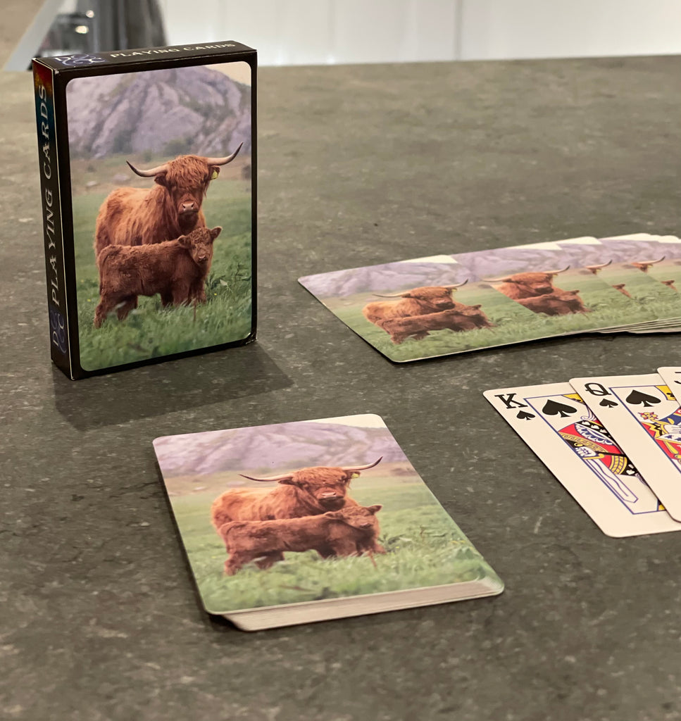 Playing Cards with highland Family image – Couthie Gifts from Scotland